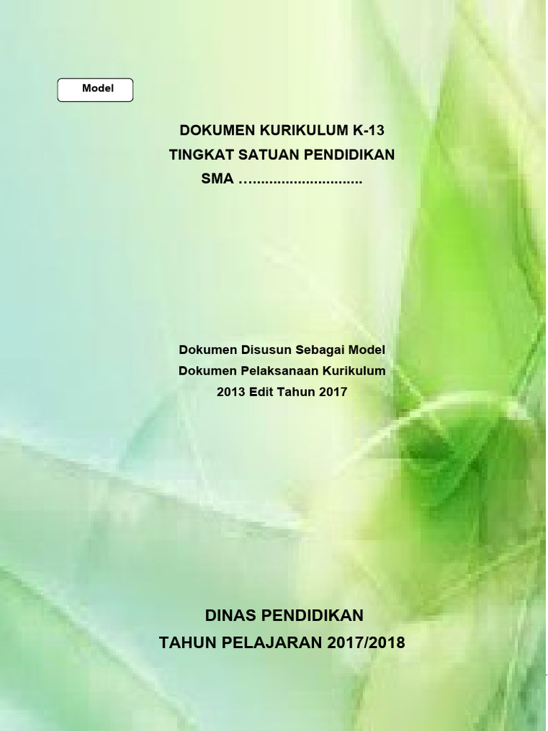 Contoh Ktsp-Sma 2020 | PDF