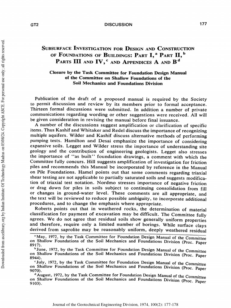 2021 Closure To Subsurface Investigation For Design and Construction of Foundations of Buildings ...