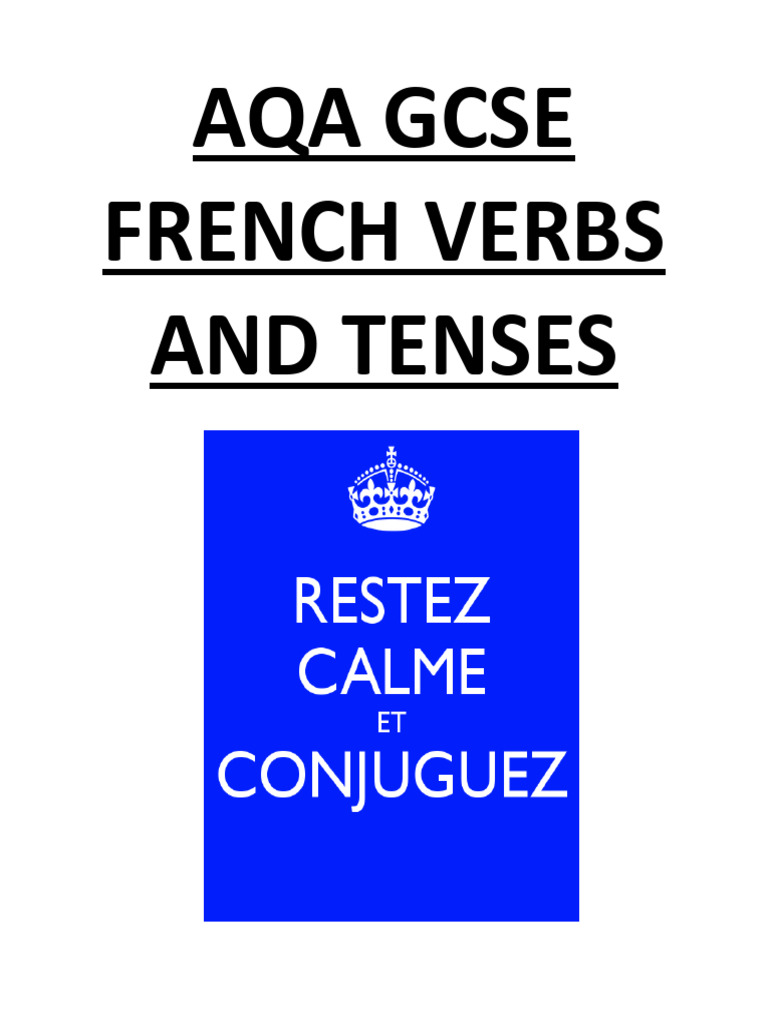 GCSE Verbs and Tenses Booklet | PDF | Grammar | Language Mechanics