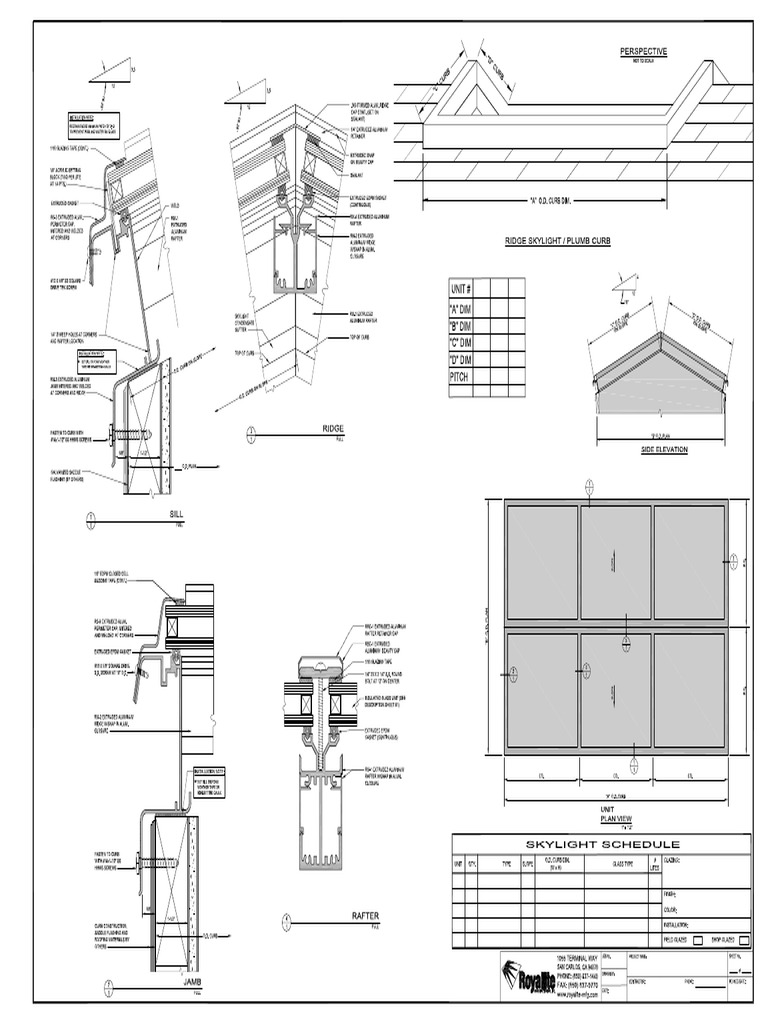 Ridge Plumb Curb Drawing | PDF