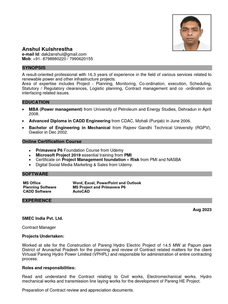 Anshul Resume - Mar24 | PDF