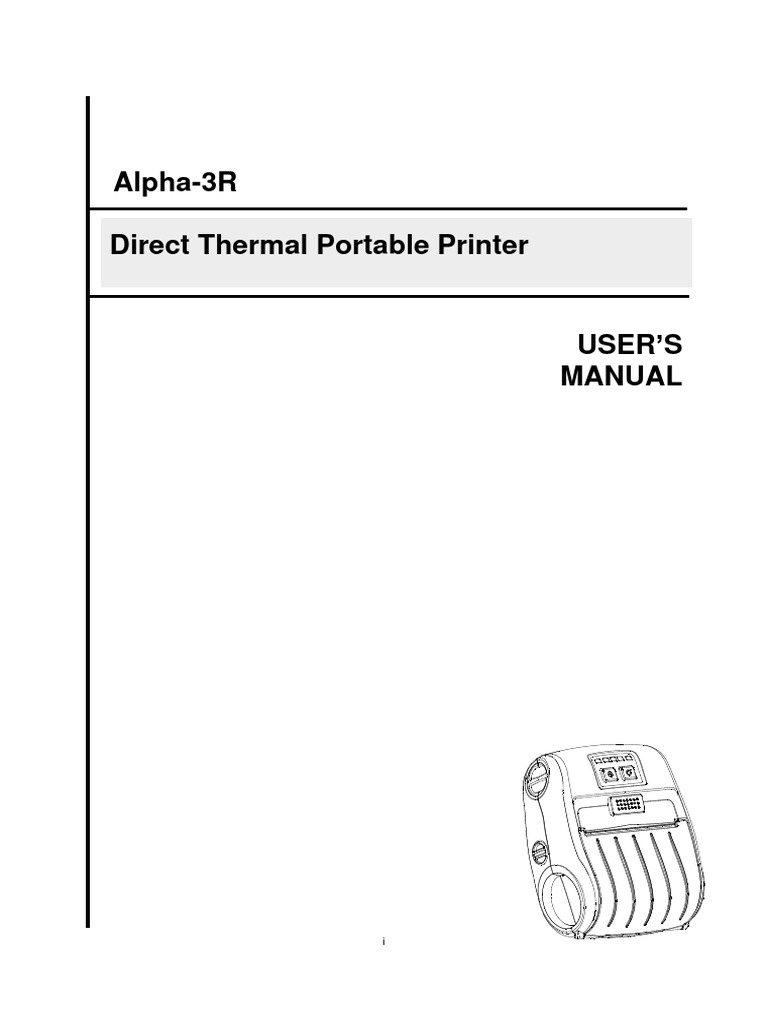 Alpha-3R User Manual E V0 88 | PDF | Printer (Computing) | Electromagnetic Interference