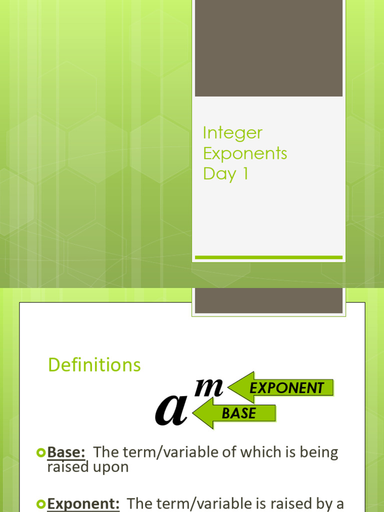 EXPONENTS | PDF | Exponentiation | Mathematics