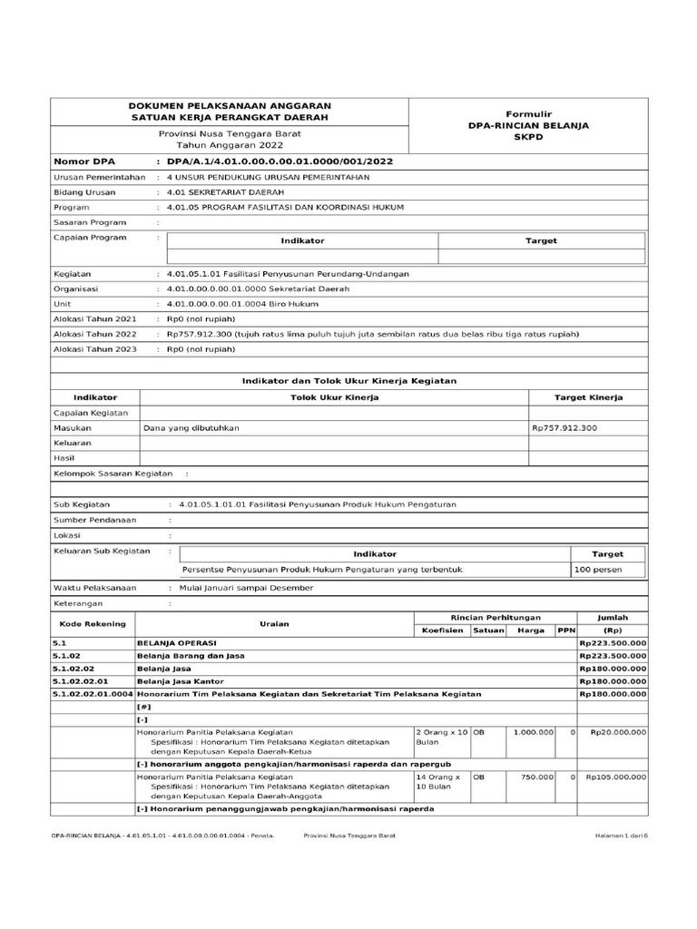 Fasilitasi Penyusunan Per-UU | PDF