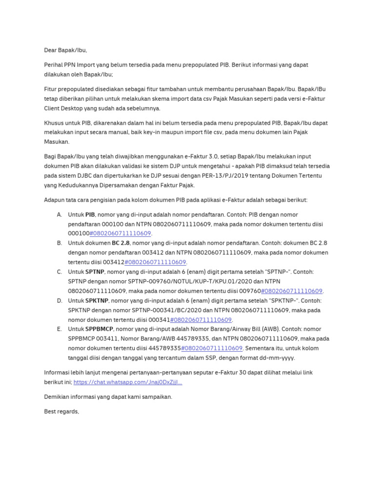 PPN Import - Pengisian Manual Kolom Dokumen PIB Melalui Efaktur 3.0 ...