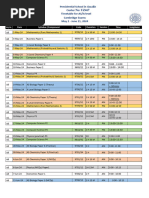 Updated CSEC Timetable 2025 | PDF