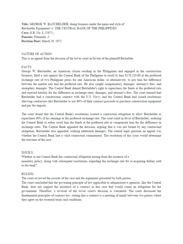 GEORGE W. BATCHELDER, Doing Business Under the Name and Style Of | PDF ...