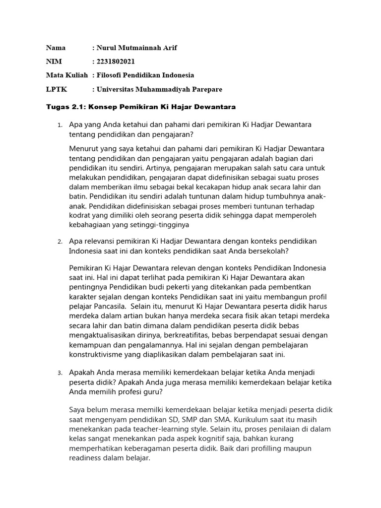 Mulai Dari Diri-Nurul Mutmainnah Arif | PDF | Pengembangan Diri | Sains ...