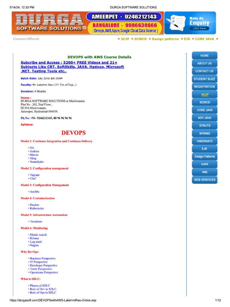 Devops Syllabus | PDF