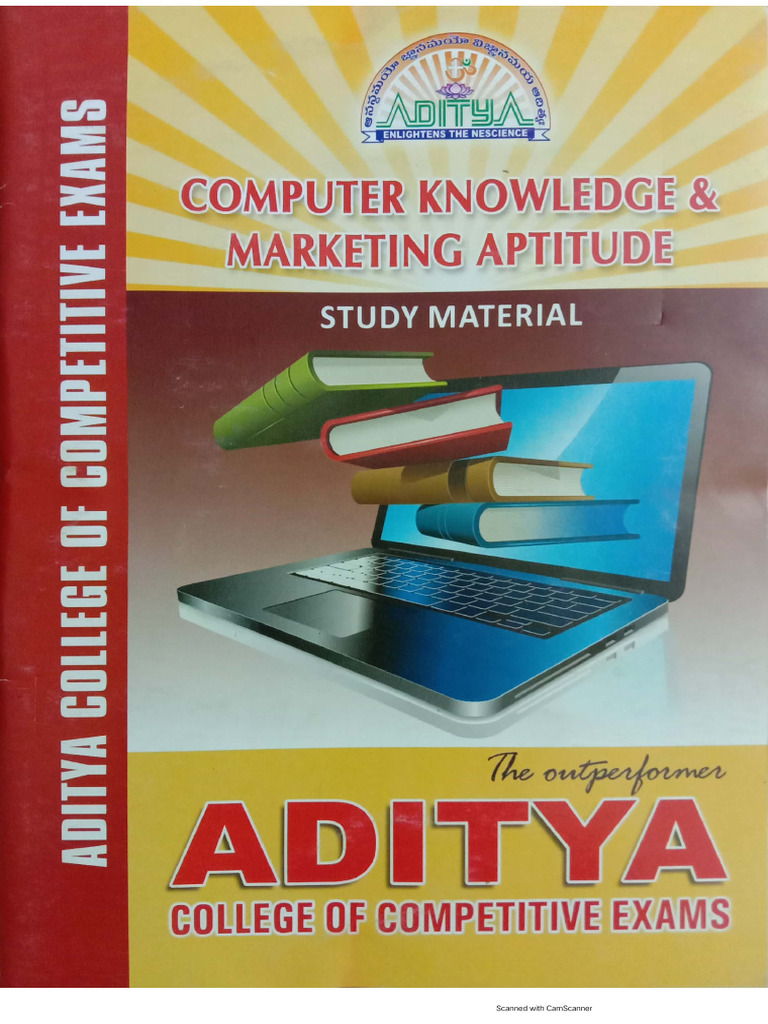 Aditya-Computer Knowledge & Marketing Aptitude | PDF