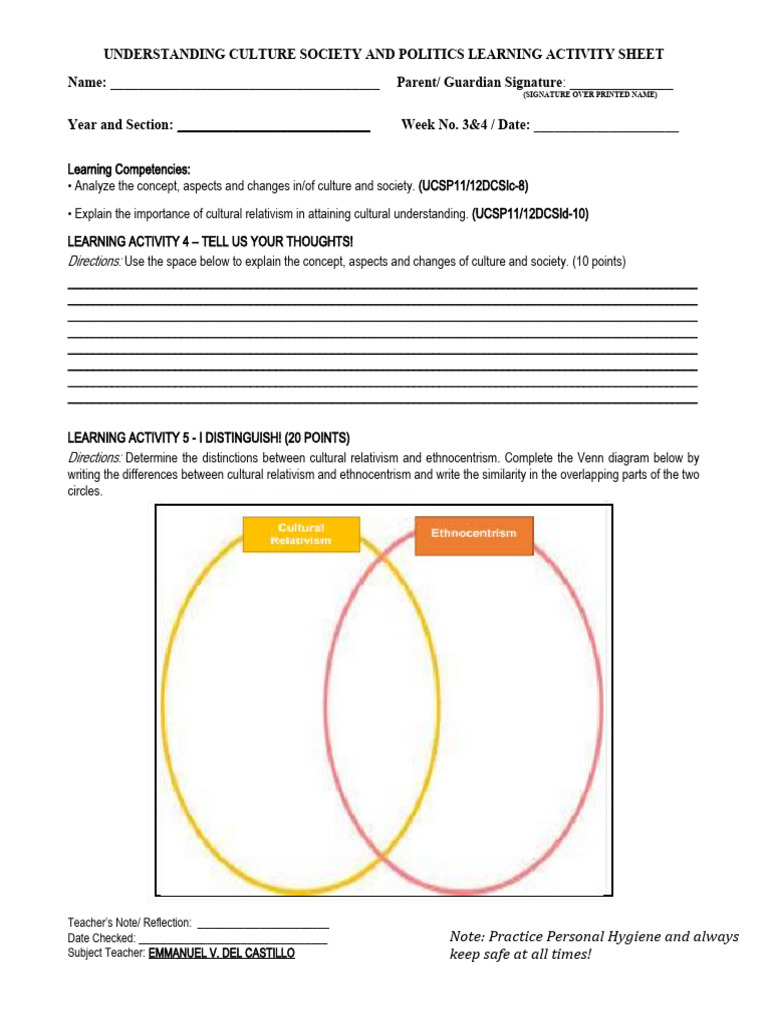 LAS Week 3 To 4 | Download Free PDF | Relativism | Cognitive Science
