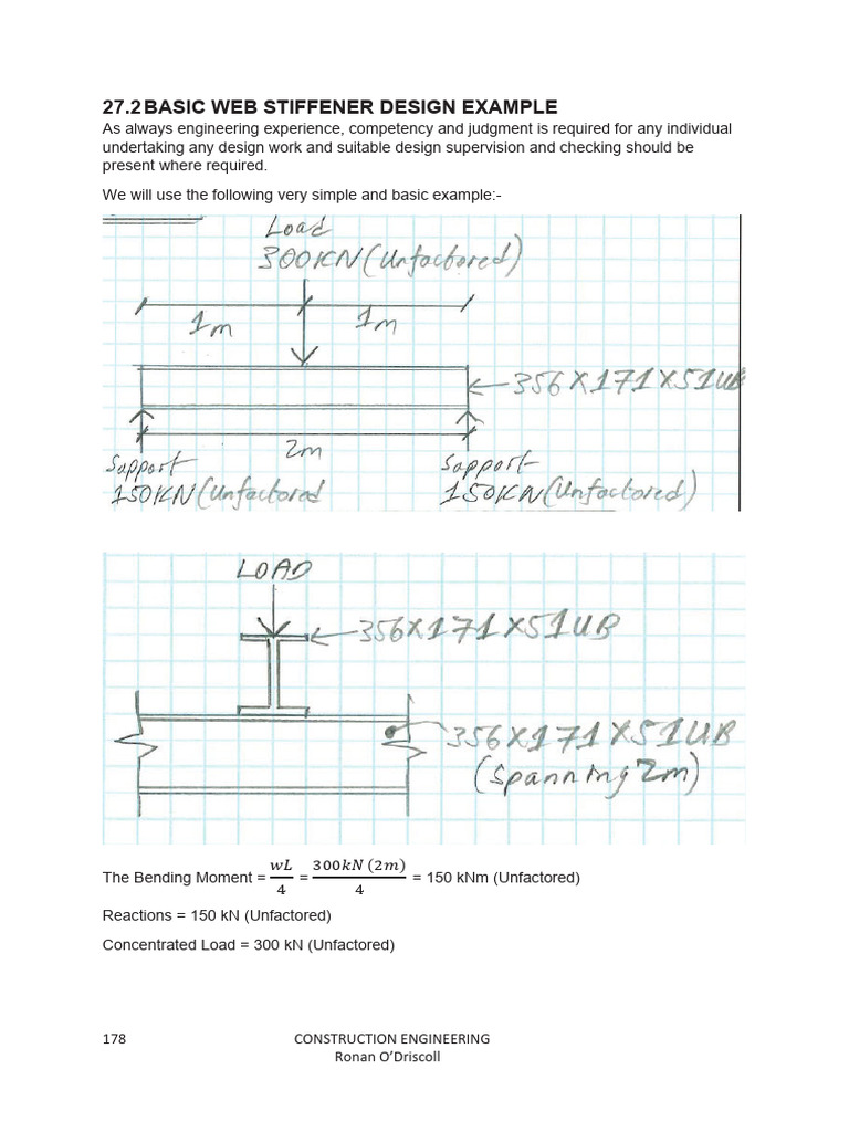 27.2basic Web Stiffener Design Example | PDF | Buckling | Structural ...