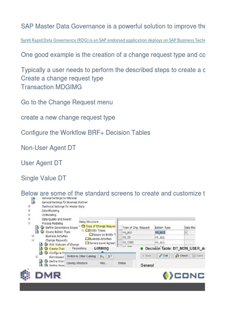 MDG Flow of Work in Sap | PDF | User Interface | Workflow