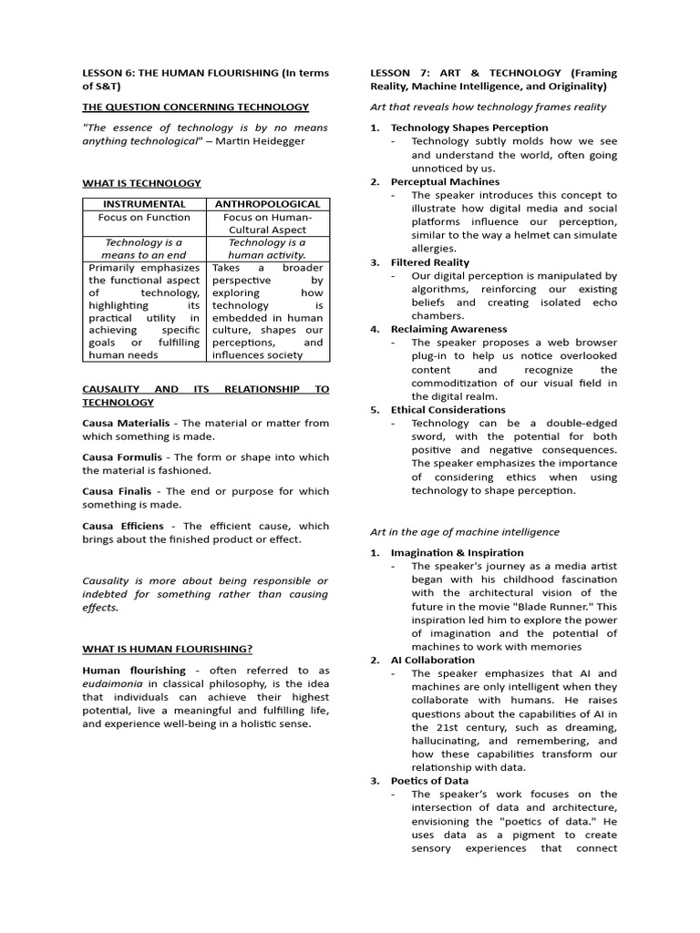 GEC108 Midterm Summary | PDF | Virtue | Artificial Intelligence