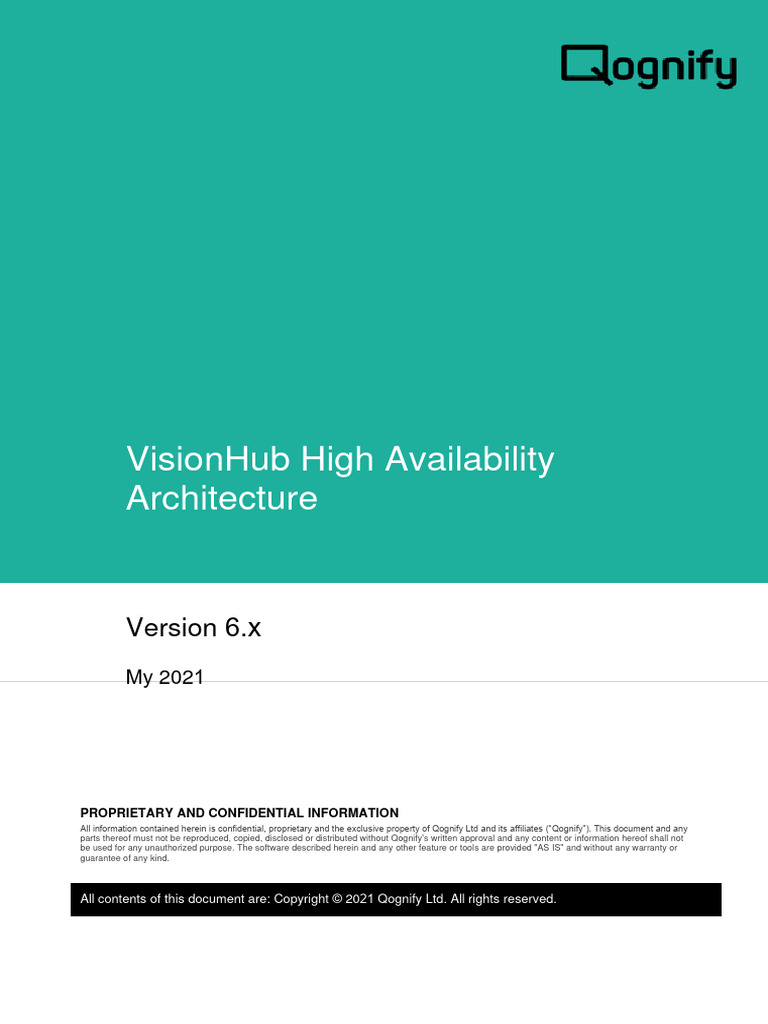 VH 6.x High Availability Architecture | PDF | Virtual Machine ...