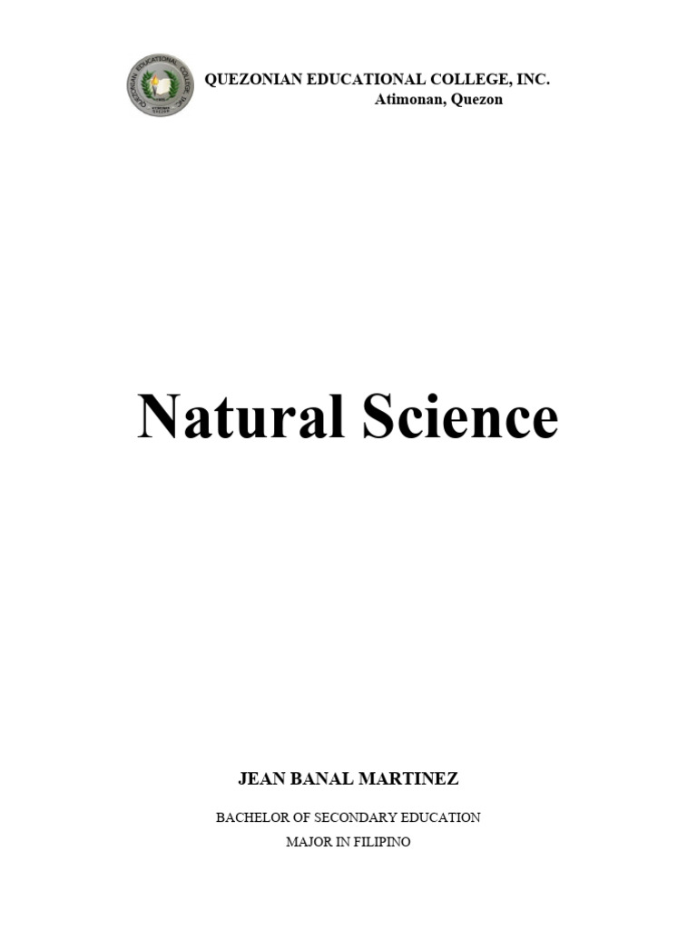 Introduction To The Natural Sciences | PDF | Science | Scientific Method