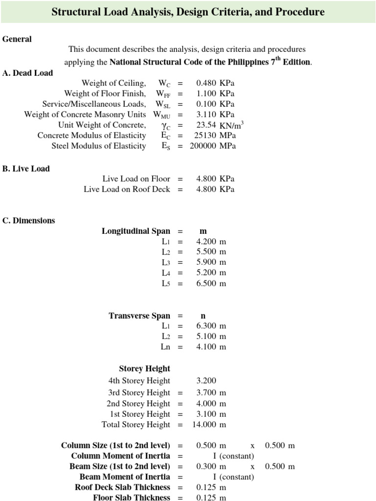 Dead Load (Transverse) | PDF | Beam (Structure) | Mechanical Engineering