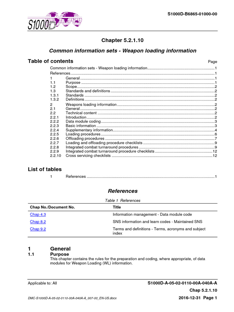 Weapons and Stores Information Sets - S1000D | PDF | Fuse (Electrical ...