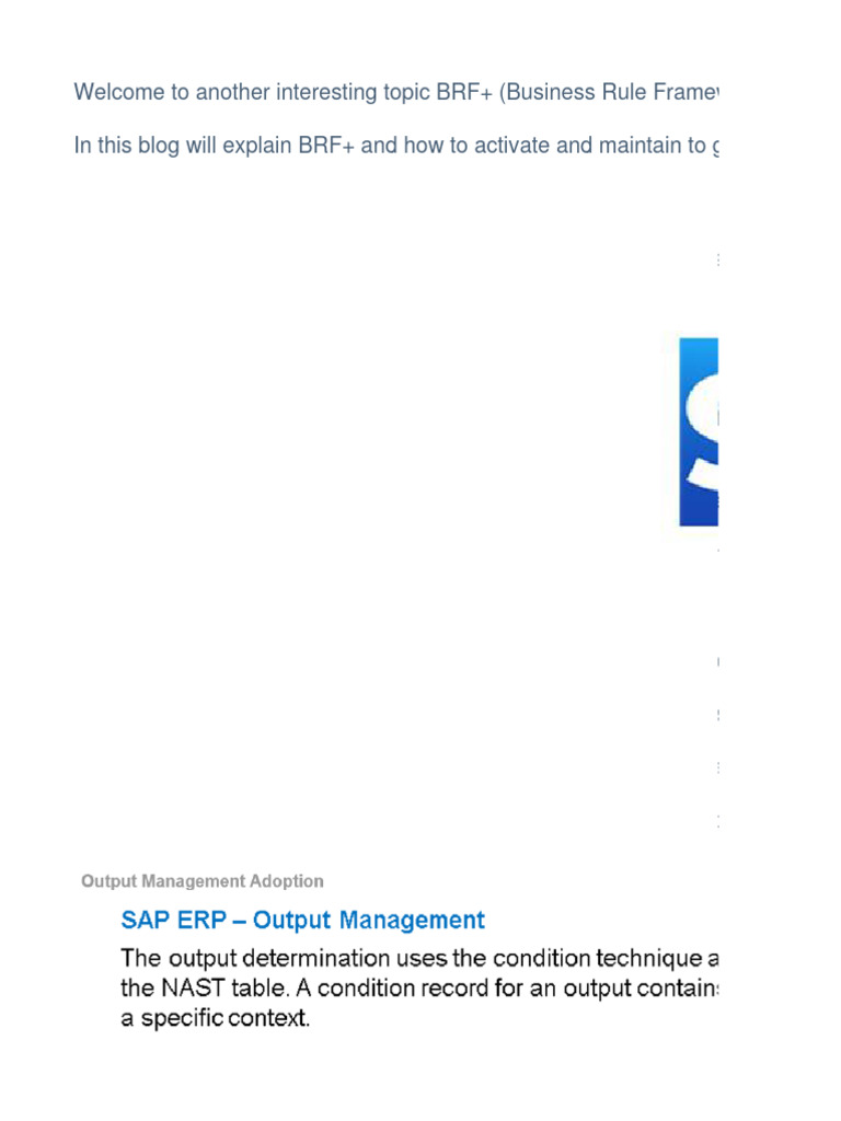 Business Rule Framework+ in Sap s4 Hana | PDF | Component Object Model | Computing