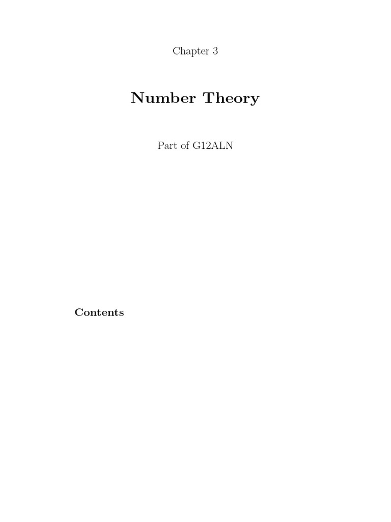 Aln 3 | PDF | Prime Number | Number Theory