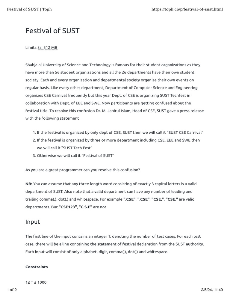 A Competitive Programming Problem | PDF | Computer Programming | Computing