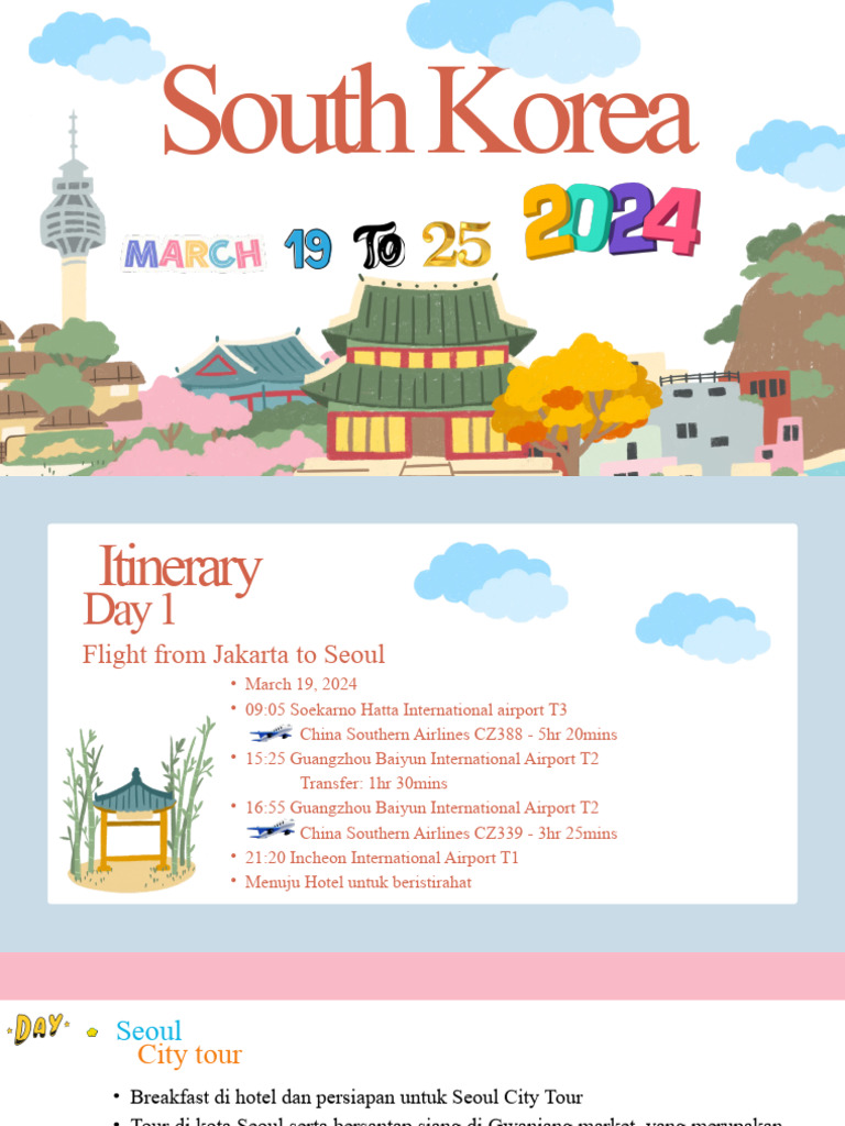 Study Tour South Korea | PDF | Baggage