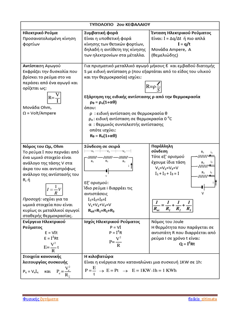 ΤΥΠ ΦΥΣ Β' Γ kef2!!! | PDF