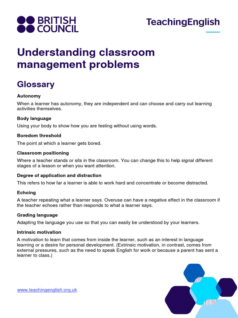 Classroom Management Strategies Explained | PDF | Learning | Classroom ...
