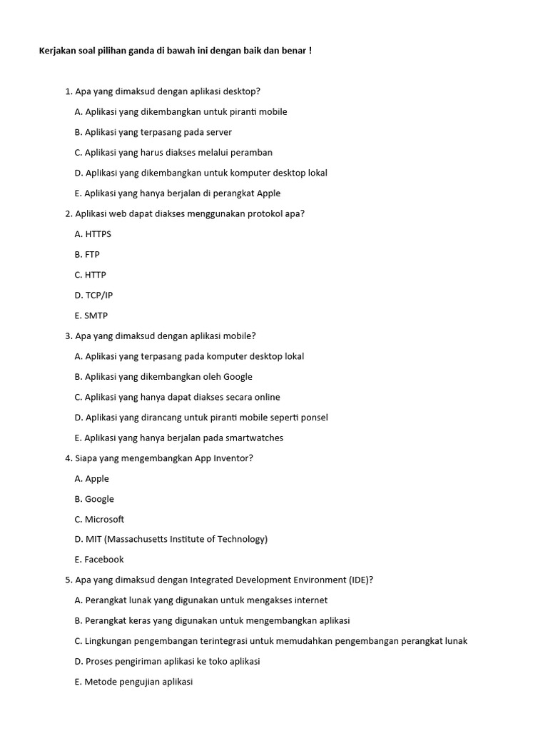 Latihan Soal App Inventor Pdf