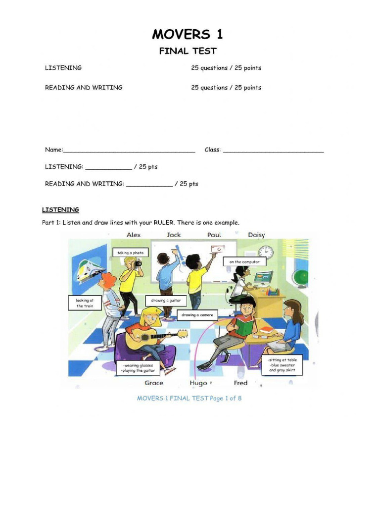 Final Test Mover 1 | PDF