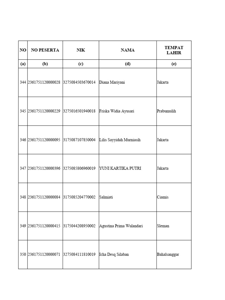 Data Validasi p3k 2024 | PDF