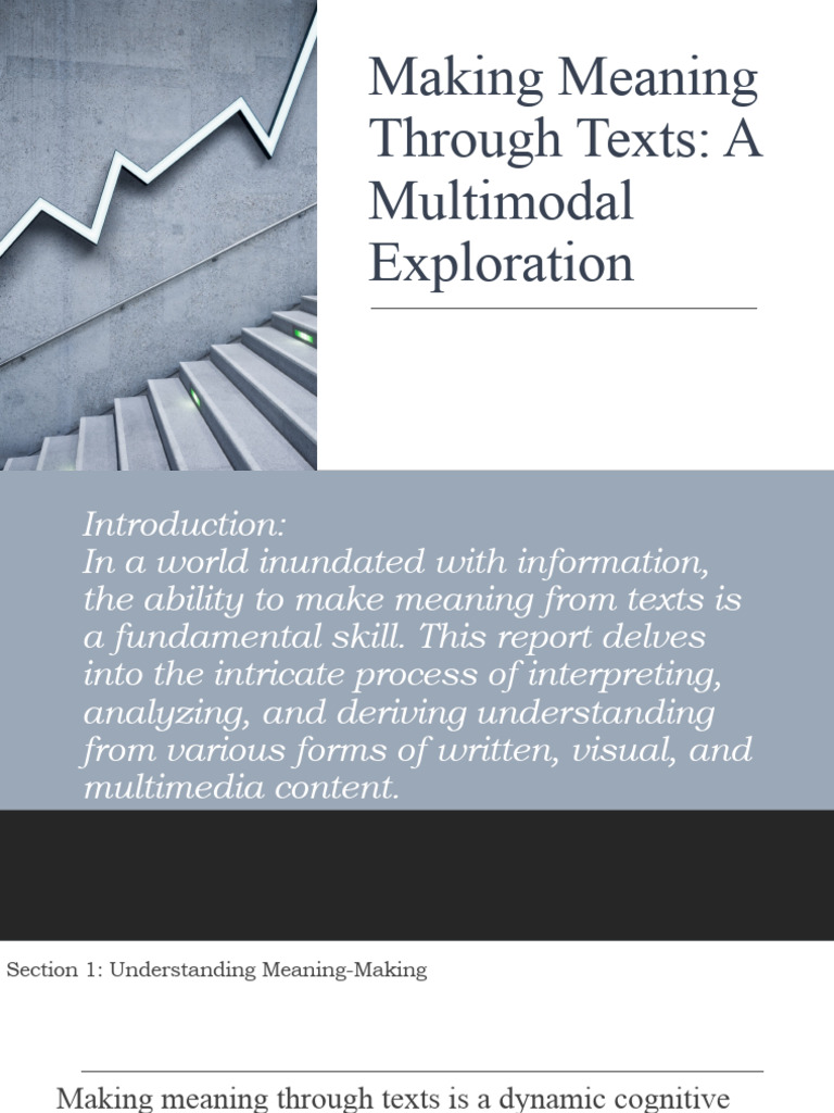 Multimodal Meaning-Making in Texts | PDF | Books | Human Communication
