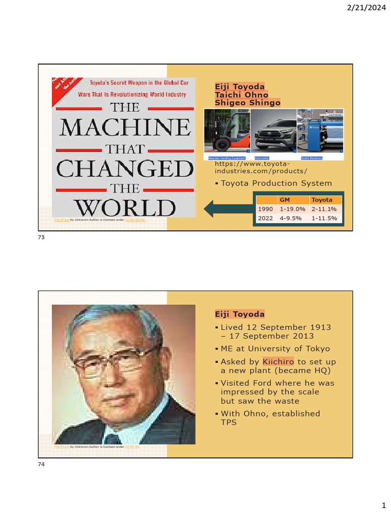 Toyota Production System Insights | PDF | Toyota | Production And ...