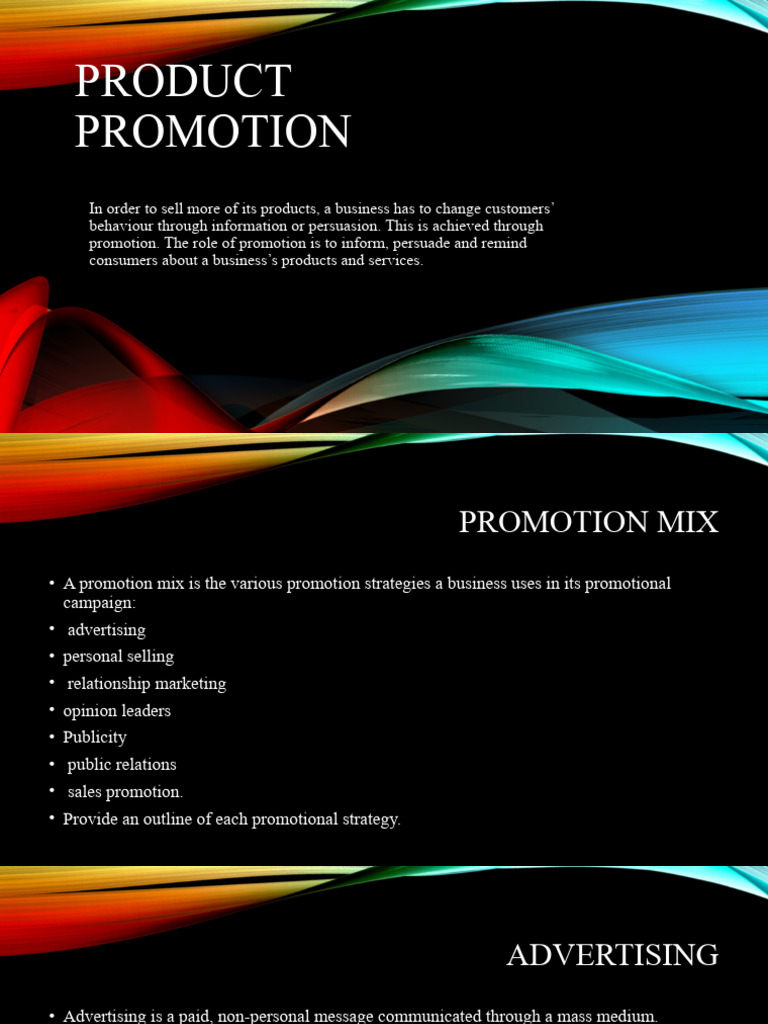 Product Promotion | PDF