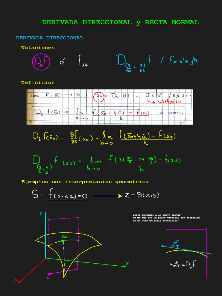 Derivada Direccional y Maximos | PDF