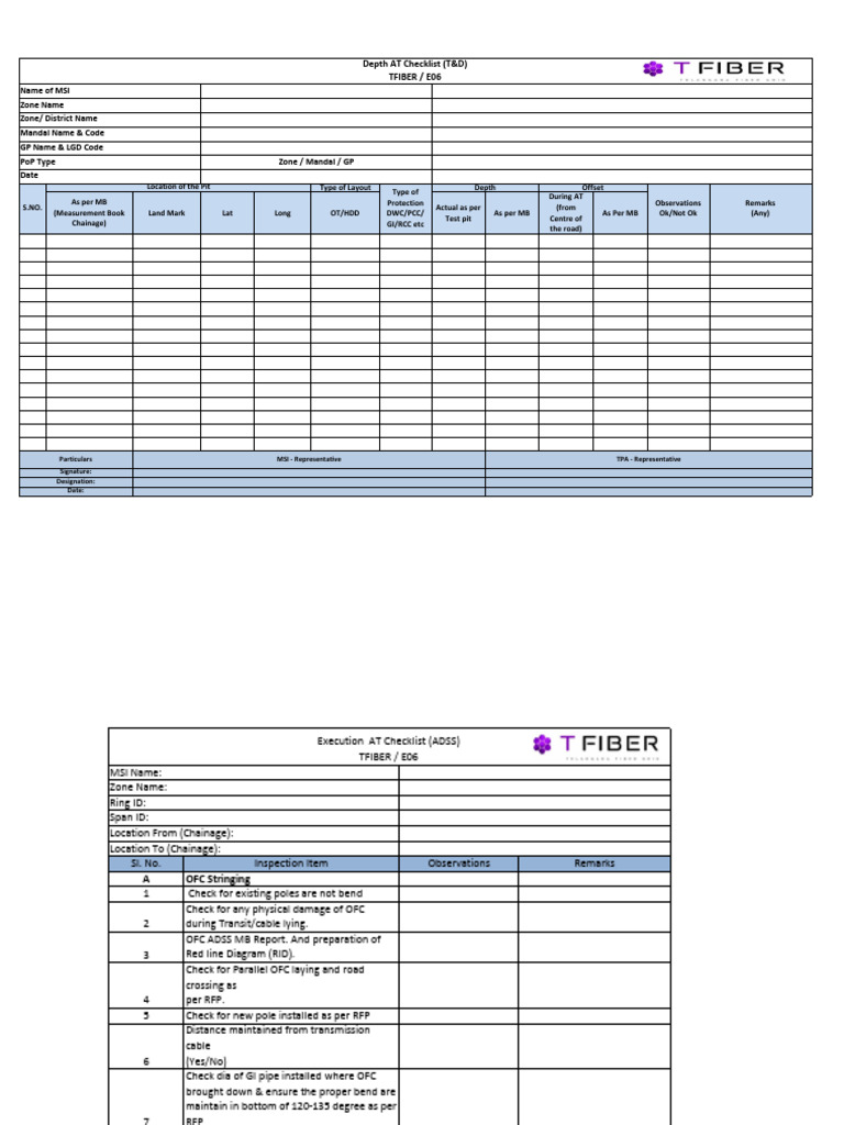 E06 Execution Acceptance Checklist | PDF