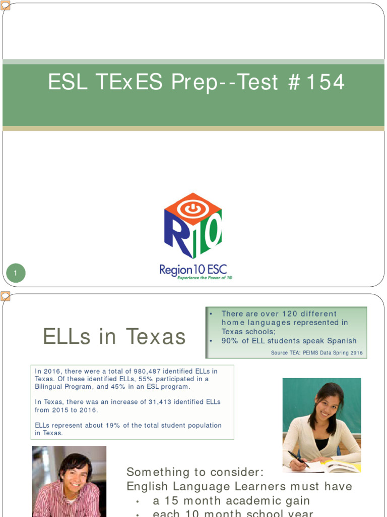 Esl Texes Prep - Test #154 (Pdfdrive) | PDF | English As A Second Or ...