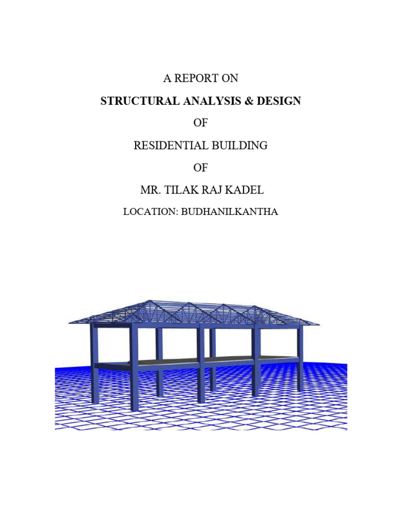Tilak Raj Kandel Guest House Structural Report | PDF | Earthquake ...