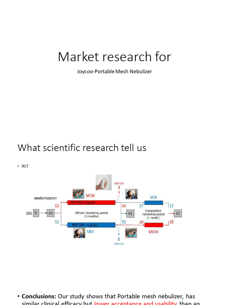 Joycoo Portable Mesh Nebulizer 1 | PDF | Medicine | Clinical Medicine