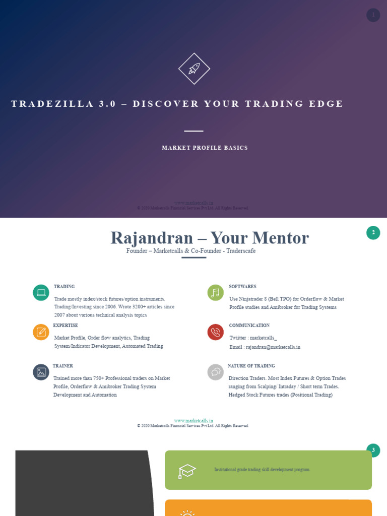 TradeZilla 3.0: Market Profile Insights | PDF | Technical Analysis ...