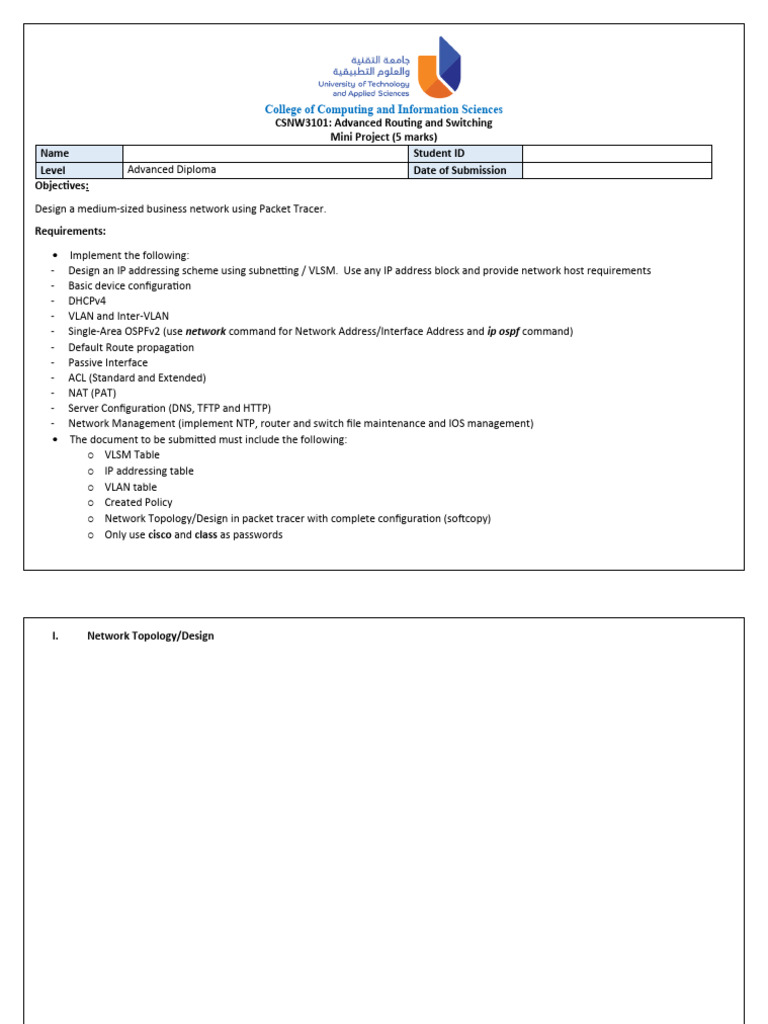 TEMPLATE | PDF | Ip Address | Computer Network