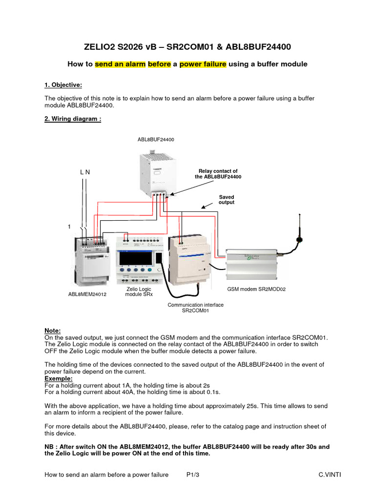 Zelio2 - Sr2com01 & Abl8buf24400 - Buffer !!! | PDF | Electrical Engineering | Computer Engineering