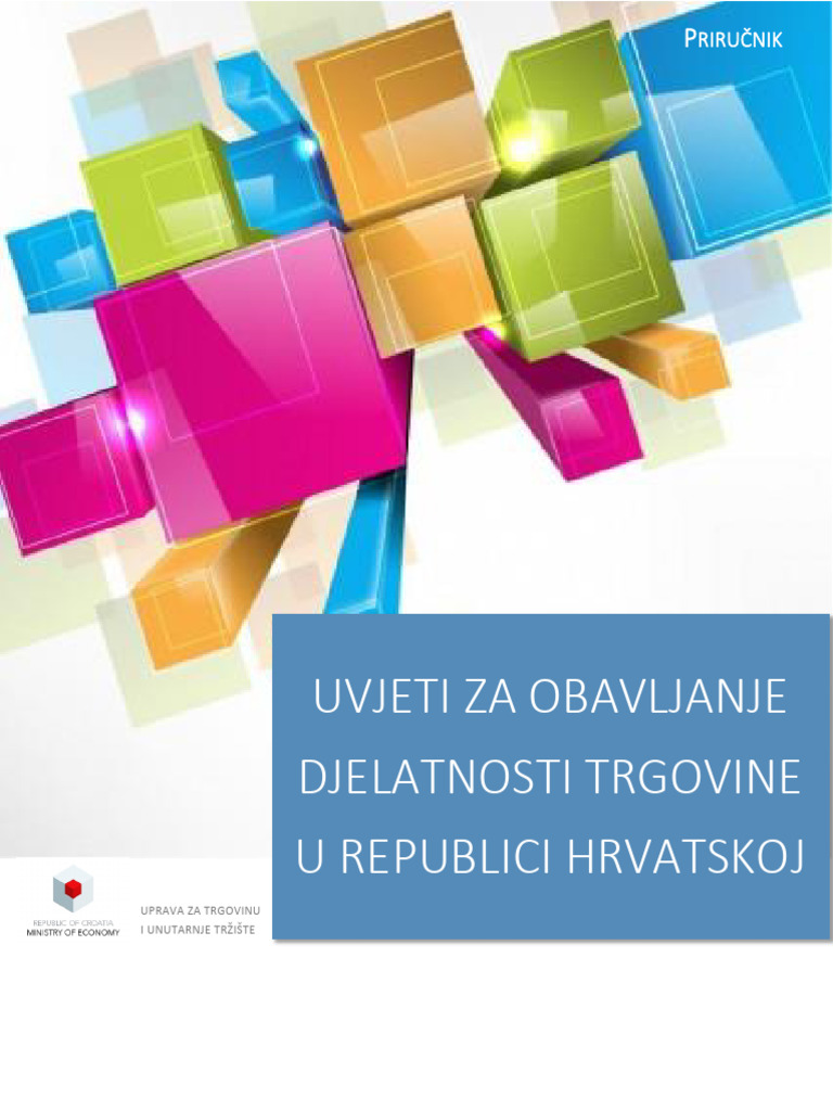 Info Brošura Uvjeti Za Obavljanje Trgovine | PDF