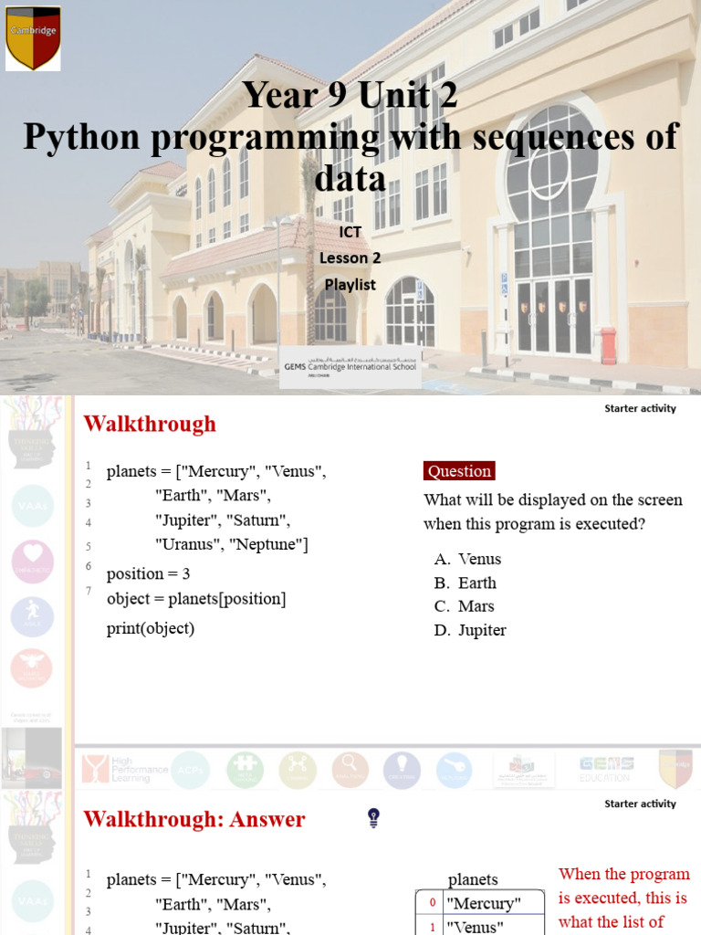 Python List Operations in Astronomy | PDF | Planets | Planets In Astrology