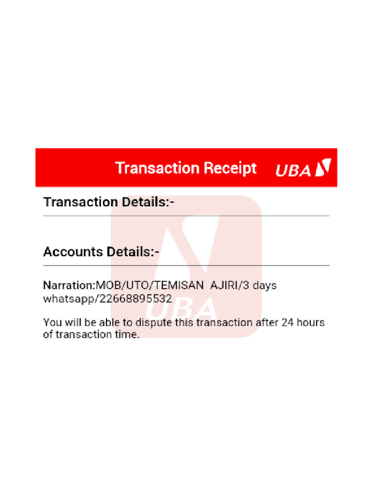 Transaction Receiptnull | PDF