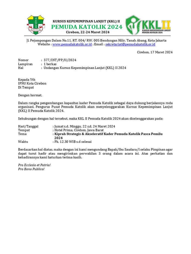 377-Undangan Ipnu KCN KKL II Jawa Barat | PDF