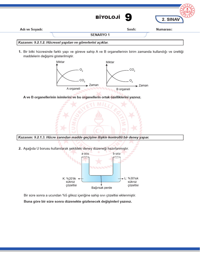 Biyo9 (1) 9.sinif | PDF