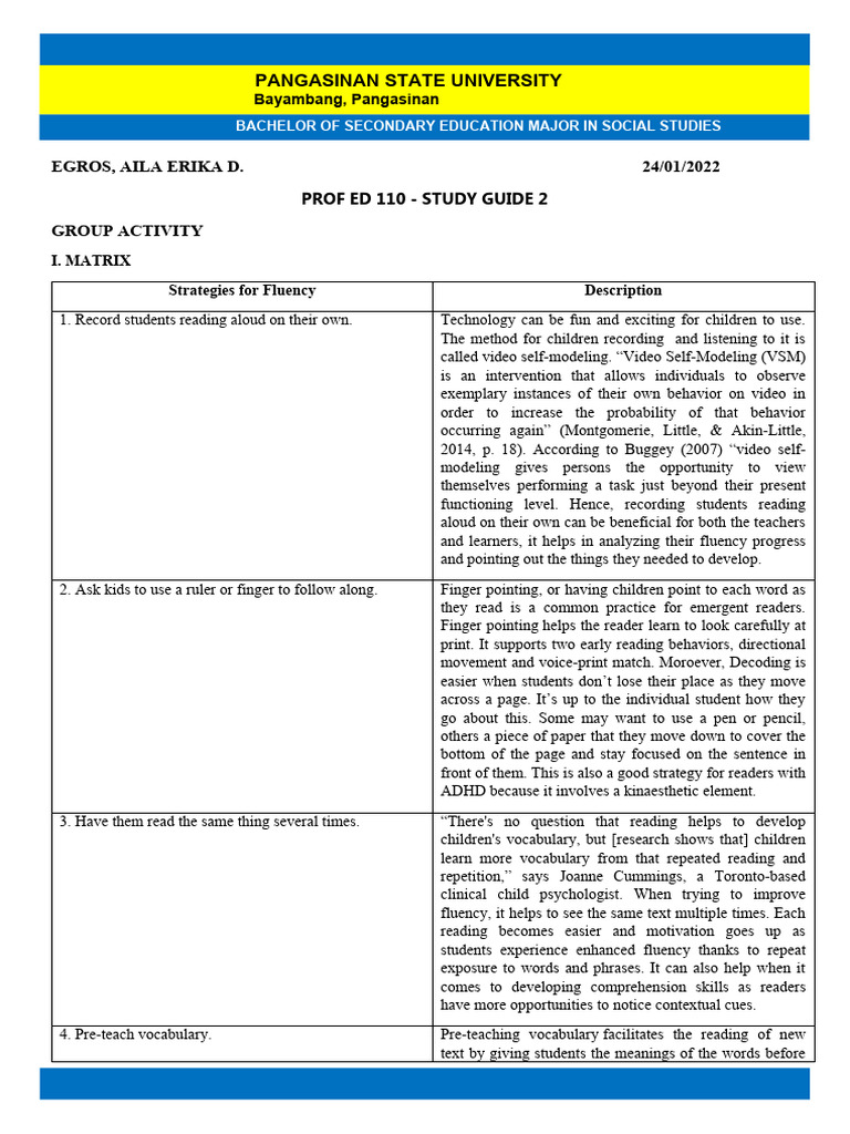 Study Guide 2 | PDF | Inquiry Based Learning | Learning