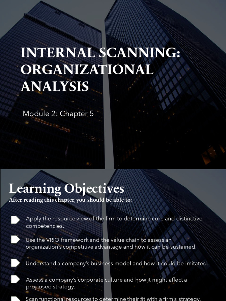 Module 2 Chapter 5 INTERNAL SCANNING ORGANIZATIONAL ANALYSIS | PDF ...