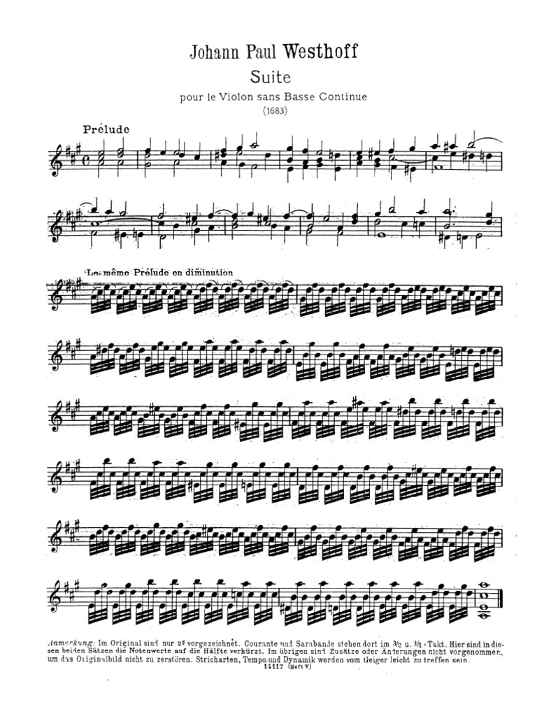 WESTHOFF Suite VIOLIN ALONE | PDF